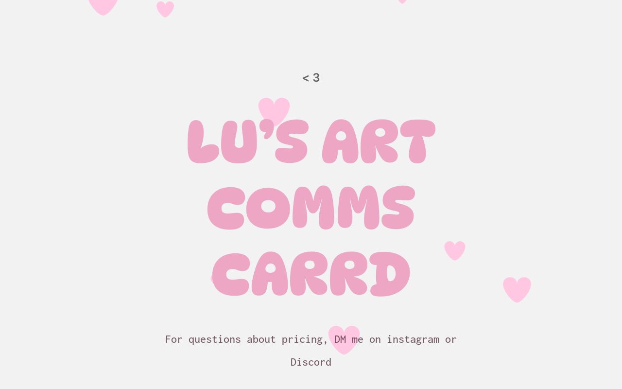 LUV’S ART COMMISSIONS